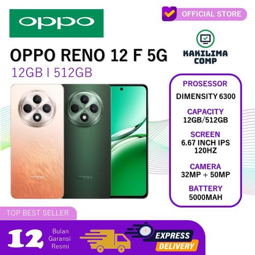 Promo OPPO RENO 12 F 5G 12GB/512GB Fast Charging 45W RESMI - GREEN ...