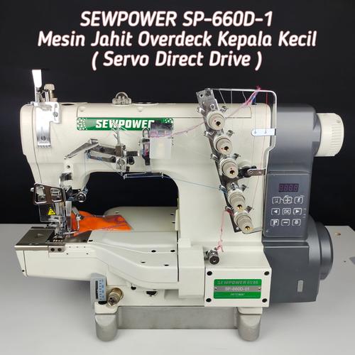 Jual SEWPOWER SP-660D-01 MESIN JAHIT OVERDECK KEPALA KECIL / SERVO DIRECT DRIVE ( BARU ) - Kab ...