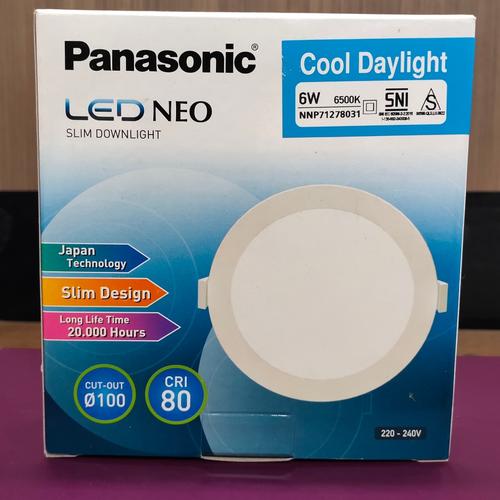 Jual Panasonic LED NEO Slim Downlight, NNP71278, 6w,6500K - Jakarta ...