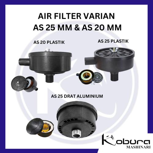 Jual Air Filter Saringan Hawa as 25 mm Varian Plastik dan Aluminium ...