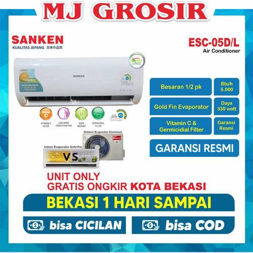 Jual AC SANKEN EC 5 ESA D 0.5 PK 1/2 PK R410 STANDARD LOW WATT UNIT ONLY - PACKING BUBBLE - Kota ...