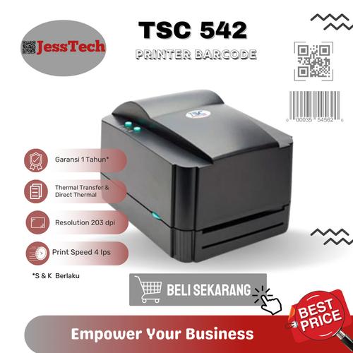 Jual PRINTER LABEL TSC BARCODE - TSC 542 - Kota Bandung - JESSTECH ...