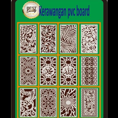 Jual KRAWANGAN PVC BOARD / ORNAMEN PVC FOAM BOARD TEBAL 5MM /PARTISI ...