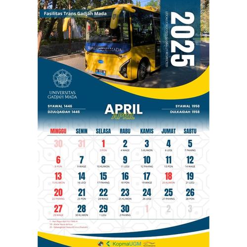 Jual KALENDER DINDING UGM 2025 - Kota Bekasi - himalaga | Tokopedia