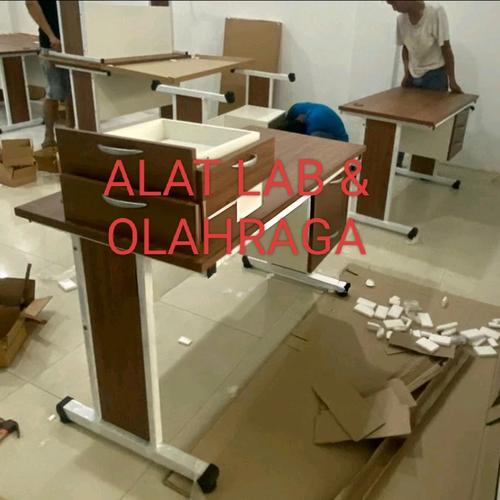 Jual MEJA KERJA KANTOR STAFF MEJA SEKOLAH MEJA LABORATORIUM HPL LACI - Kota Bogor - Alat Lab ...
