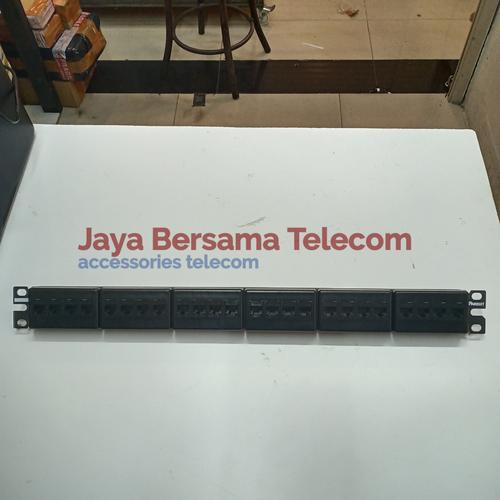 Jual Patch Panel Barrel RJ45 to RJ45 Cat.6 Panduit/Pass Through Patch Panel 24 Port Cat 6 ...