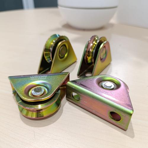 Jual Roda Rel Pagar Bubut Besi AS Bearing Galvanized Sliding Gate Wheel ...