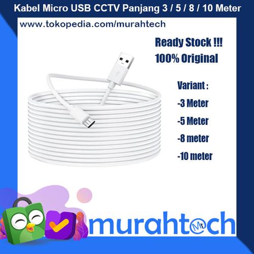 Jual Kabel Power Micro USB for Smart Camera CCTV Outdoor Indoor IP ...