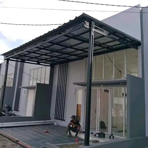 Jual Kanopi Baja Ringan Minimalis dengan Atap Spandek, Alderon RS ...