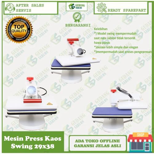 Jual Mesin Press Kaos Swing 23x29 cm | Heat Press Baju Model Puter ...