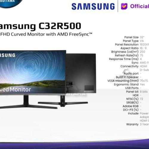Jual lcd monitor samsung 32"inc garansi resmi c32r500 free bracket ...