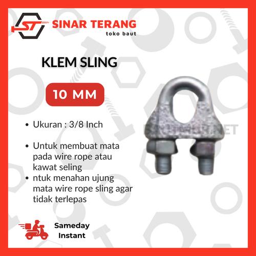 Jual Klem Sling 10mm Kuku Macan Wire Rope Clip - Kota Bandung - bautmur ...