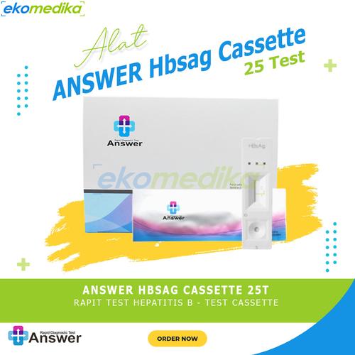 Jual Answer HBsAG Cassette Test Hepatitis B HbsAg Device isi 25 Whole ...