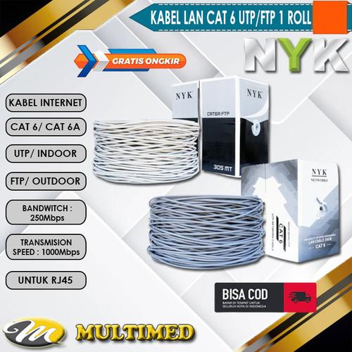 Jual Kabel LAN Internet UTP / FTP CAT6 / CAT 6 UTP / FTP 1 Roll 305 ...