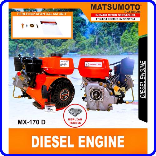 Jual Mesin Penggerak Solar Engine Diesel Matsumoto MX 170 D / 7.5 HP ...