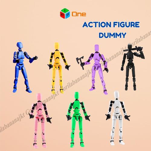 Jual Robot Stick Dummy 13 3D Joint Dekompresi Movable Action Figure ...