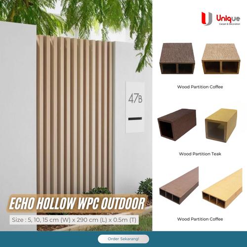 Jual Partisi Hollow Indoor WPC Sekat Ruangan / Wallpanel WPC Wood Tiang ...