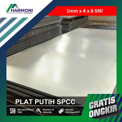 Jual Plat Putih SPCC Tebal 1mm x 4 x 8 Feet / 1200 x 2400 mm / 120 x ...