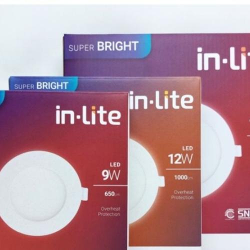 Promo LAMPU PLAFON BULAT DOWNLIGHT LED PANEL INBOW 3W 6W 9W 12W 18W ...