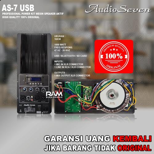 Jual Mesin Kit Speaker Aktif Monitor AUDIO SEVEN AS7 USB | AS 7 USB ...