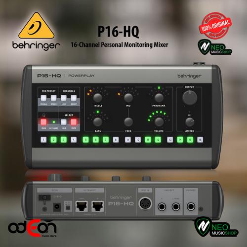 Jual BEHRINGER P16-HQ P16HQ 16-Channel Personal Monitoring Mixer - Kota ...