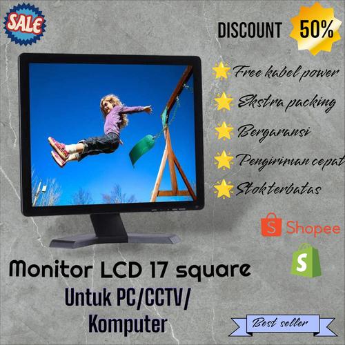 Jual Lcd Monitor pc komputer 17 square kotak - normal - Kab. Bekasi ...