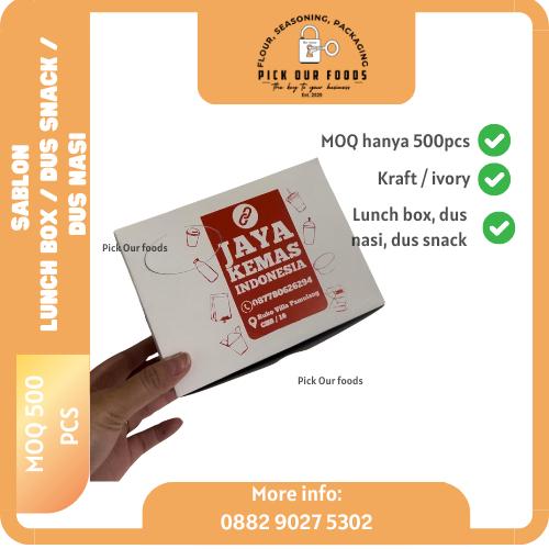 Promo CUSTOM SABLON DUS SNACK | DUS SNACK PUTIH | DUS SNACK KRAFT | DUS ...