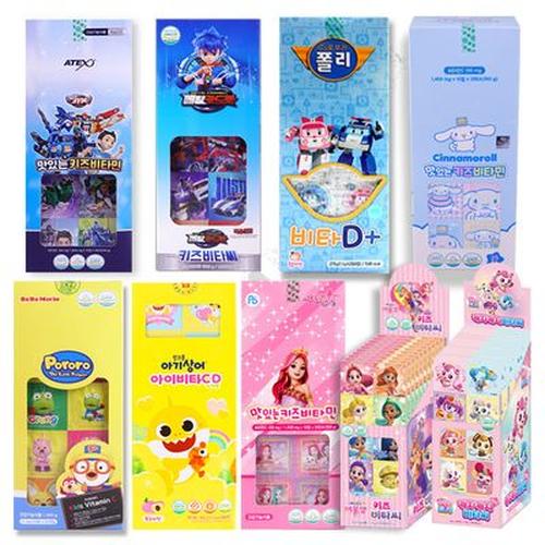 Jual 5 Strip Ecer Korean Candy Pororo, Baby Shark, Little Bus Tayo ...
