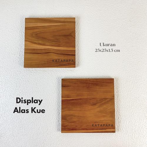 Jual Display Makanan Kayu | Display Kue Kayu | Display Roti | Tatakan ...