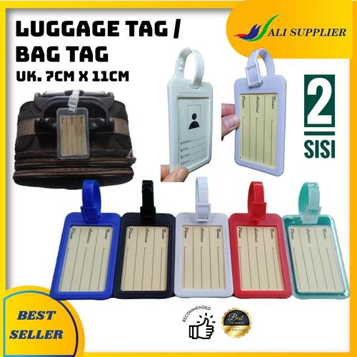Jual BAG TAG LUGGAGE TAG NAME TAG GANTUNGAN UNTUK DI TAS GANTUNGAN ...