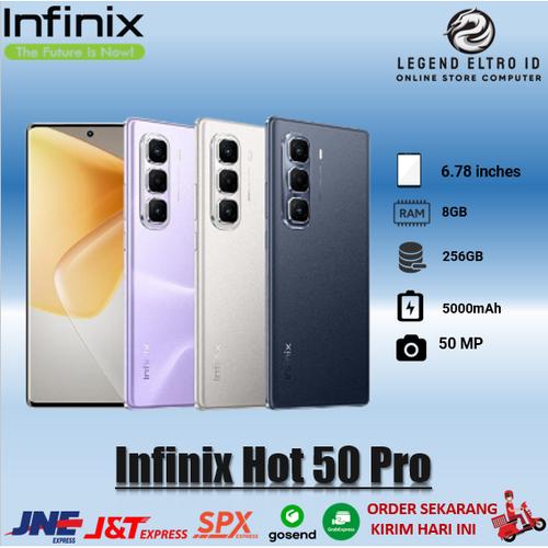 Jual Infinix Hot 50 Pro 8gb 256gb Black/ Blue/Grey/ Pink/Purple ...