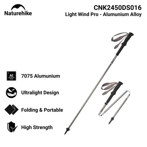 Jual TREKKING POLE LIPAT NATUREHIKE CNK2450DS016 LIGHT WIND PRO HIKING ...
