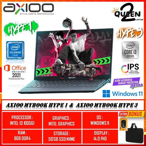 Jual Laptop Axioo Mybook Hype 3 Intel I3 1005G1 16gb 512gb 14.0 Fhd ips ...