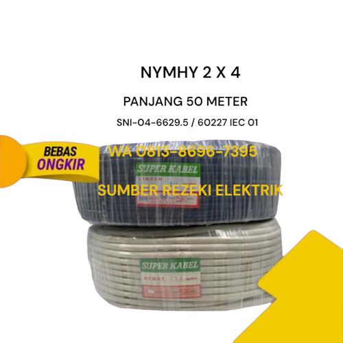 Jual Kabel Listrik 2x4 50m Kabel Nyyhy Nymhy 2x4 50 Meter Super Kabel ...
