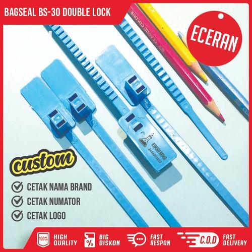 Jual [ ECERAN ] CSI BS30 Custom Segel Locis Bagseal Mini Double Lock ...