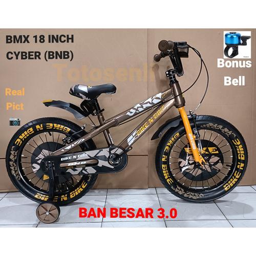 Jual sepeda anak laki BMX BNB CYBER UKURAN 18 INCH BAN JUMBO 3.0 ADA ...
