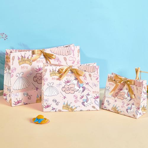 Jual Paper Bag Motif Unicorn Pink Paperbag Premium Tebal Kuat Besar ...