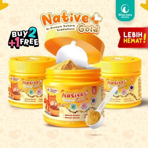 Promo Olive Care Native Plus paket Vitamin Plus gizi protein Kucing ...