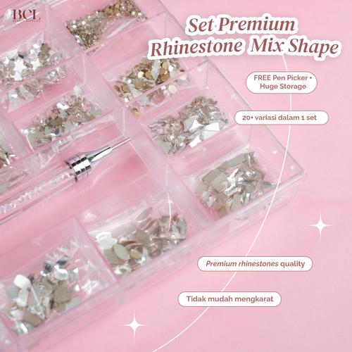Jual 1 Set Premium Rhinestones Mix Shape / Aksesoris Kuku - Kota ...