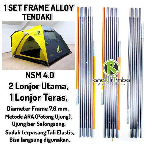 Jual SET FRAME ALLOY NSM 4 Tenda Dome GREAT OUTDOOR - Kab. Sleman - ANAK RIMBA ADVENTURE | Tokopedia