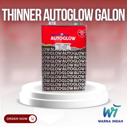 Jual Thinner Autoglow Normal Galon 4 liter, pengencer clear coat dan ...