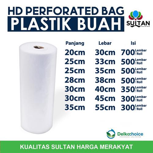 Jual Kantong Plastik HD Roll Bag Buah Sayur Daging Fotocopy Delkochoice ...