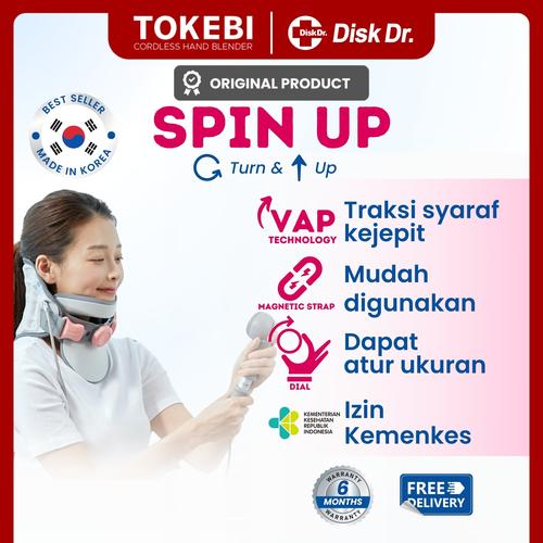 Promo NECK TRACTION DEVICE Penyangga Leher DISK DR SPIN UP CS300 G2- ALAT TERAPI NYERI LEHER ...