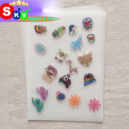Jual Kertas Shrink Paper Premium heat hot DIY transparan plastic gambar ...