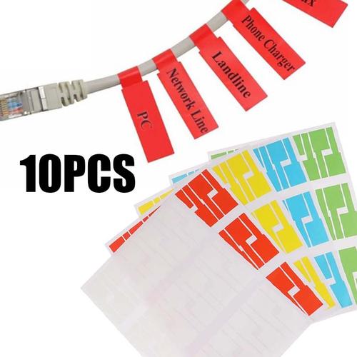 Jual 300pcs Kabel Penanda Label Penanda Kabel Jaringan Stiker Label ...