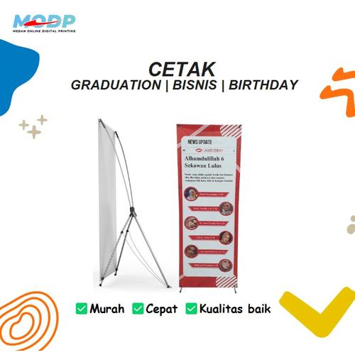 Jual X Banner - Print Bahan Albatros (Sudah Cetak + Kaki) - Kota Medan ...