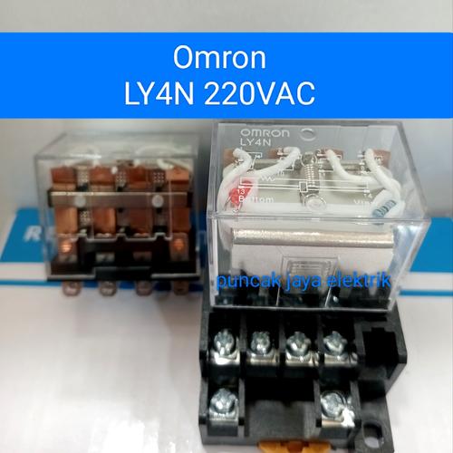 Jual relay Omron ly4n/ly4 220vac 14kaki 10a/relay Omron/relay 220vac ...