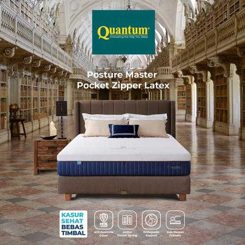 Promo Quantum Kasur Orthopedic Posture Master Pocket Latex Zipper Navy ...