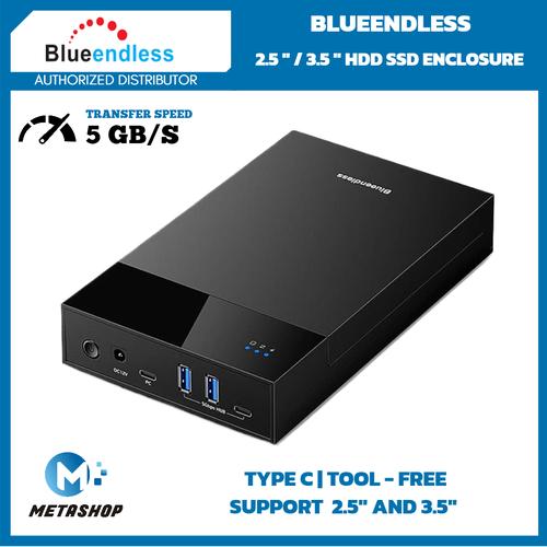 Jual BLUEENDLESS HDD SSD Enclosure 3.5 / 2.5 Inch SATA External Hard Drive USB 3.0 - Kota ...