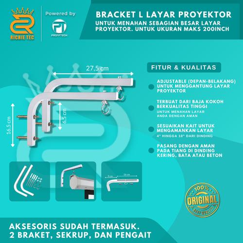 Jual Bracket Layar Proyektor/ Screen Proyektor. RC - Jakarta Pusat ...